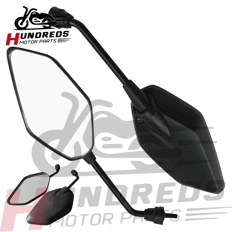 Motorcycle Side Mirror Long Stem Universal For Honda And Yamaha ...