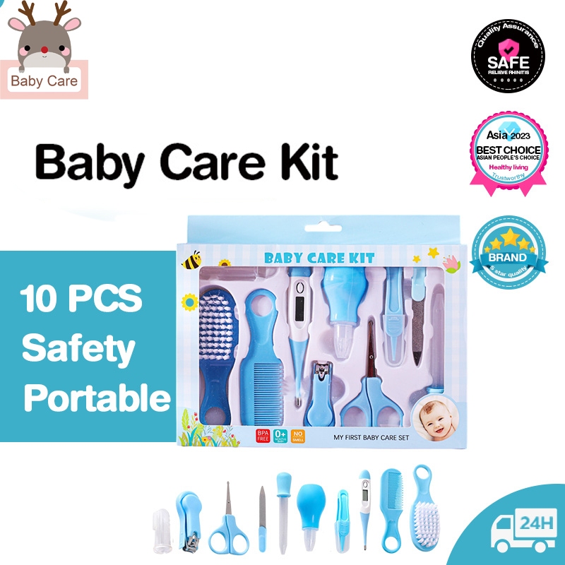 10pcs Set Baby Nail Trimmer Grooming Kit Portable Newborn Baby Nail ...