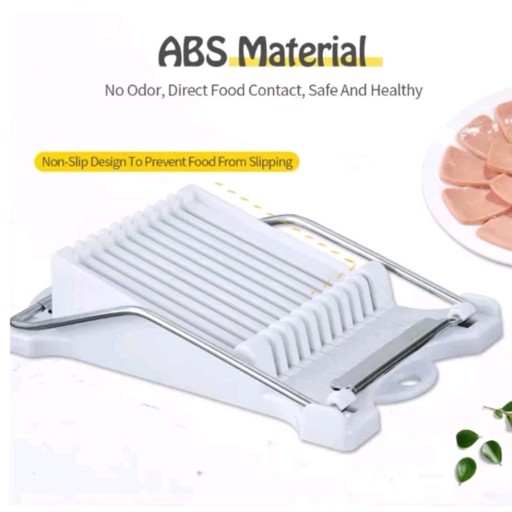 Stainless Steel Slicer Luncheon Meat Boiled Egg Fruit Soft Food Cheese ...