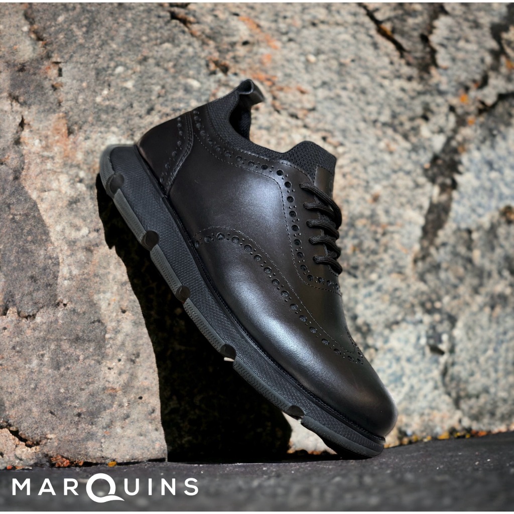 Marquins Genuine Leather Shoes - Amir | Shopee Philippines