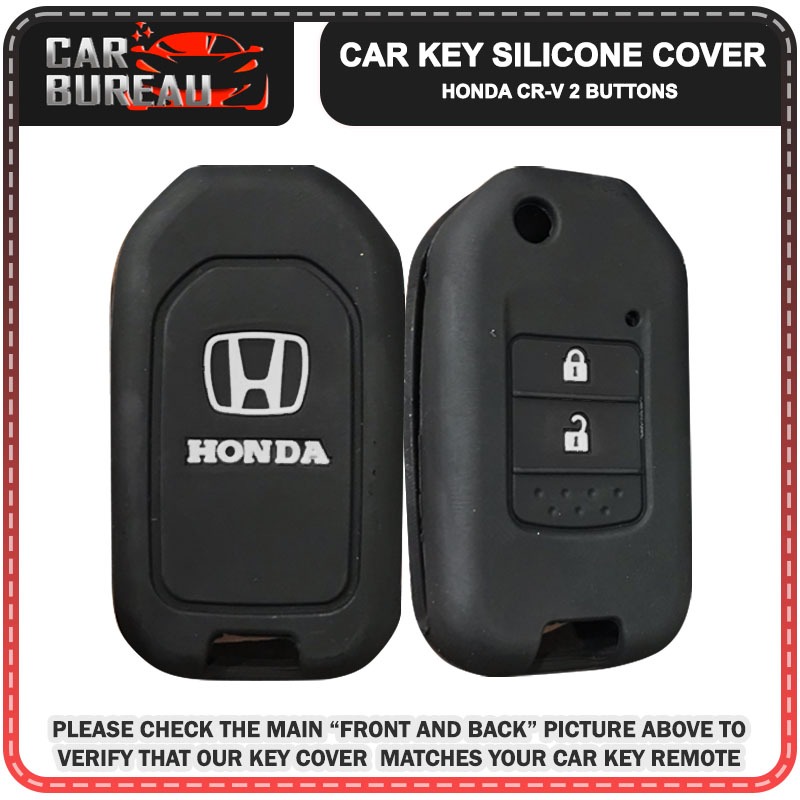 Honda CRV CR-V 2 Button Silicone Car Key Cover Case | Remote Key Cover ...