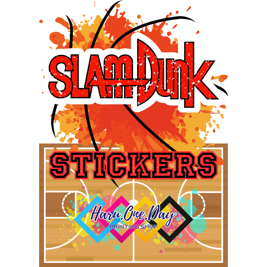 Slam Dunk Sticker - Waterproof Vinyl Sticker sold per set | Shopee ...