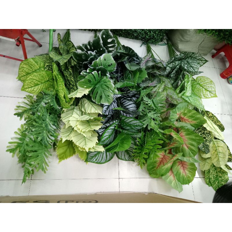 artificial mini tree 24 leaf per one bunch size height 80cm | Shopee ...