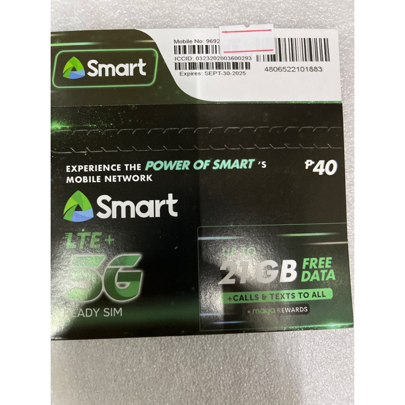 Smart LTE prepaid SIM card | Shopee Philippines