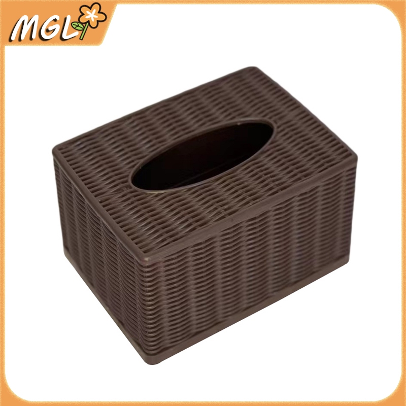Hotel Home Tissue Box Rattan Tissue Holder Desktop Storage Creative ...