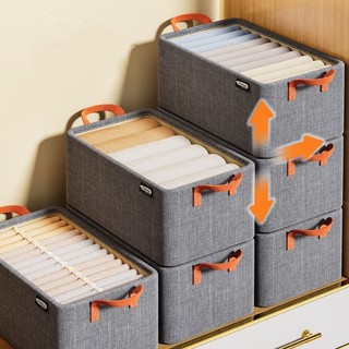 Foldable Clothes Storage Box Wardrobe Closet Organizer Washable ...