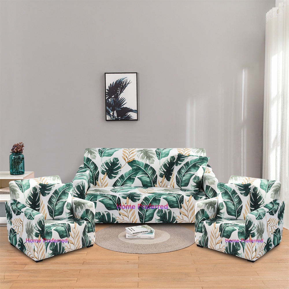 3 in 1 Sofa Cover Set Stretchable for 3 Seater and 2 Single Set 3 Pcs ...