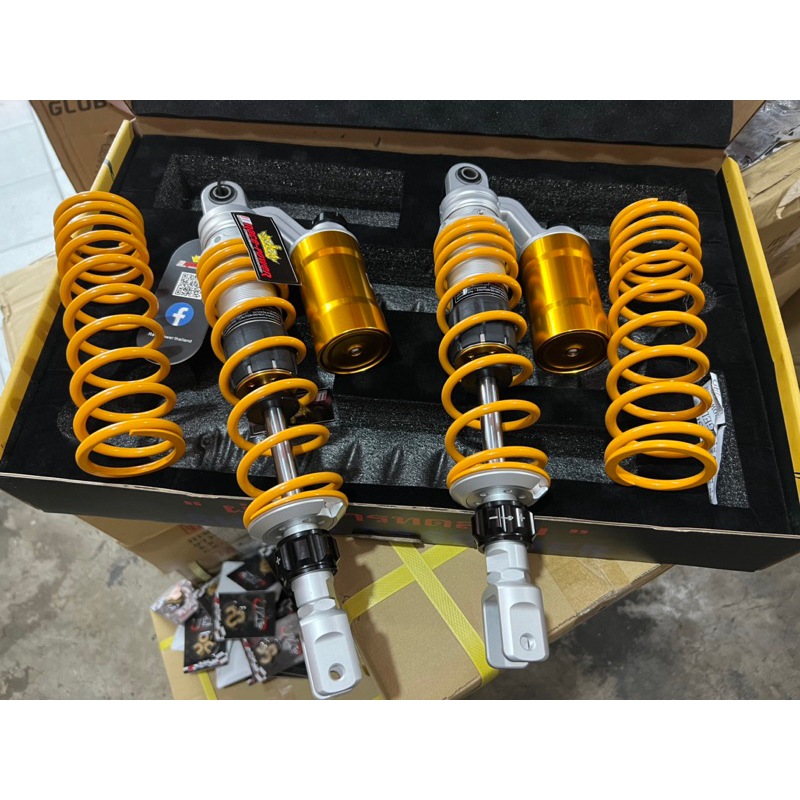 Race Power Shock w/ Tank Adjustable Rebound 365mm for Honda PCX 150/160 ...