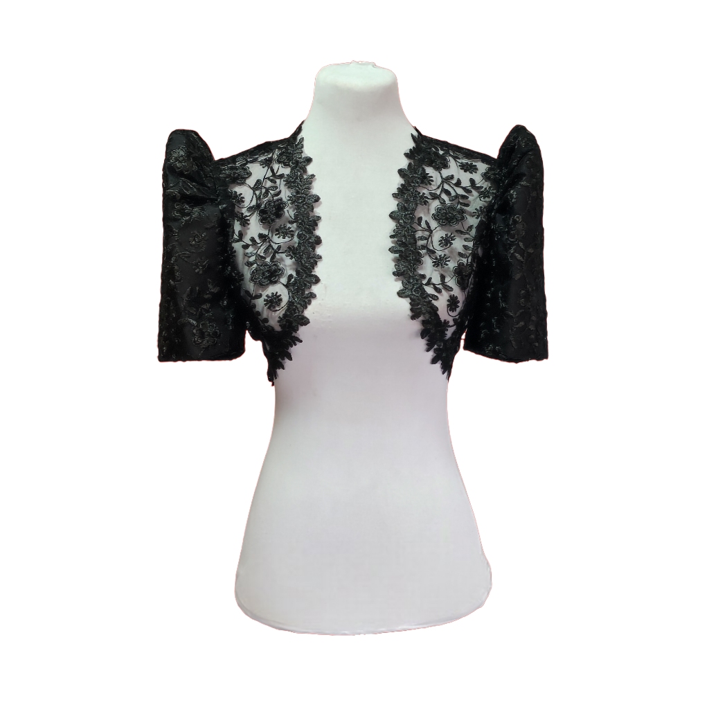 Modern Filipiniana Bolero Crop top premium spanish lace with inner ...