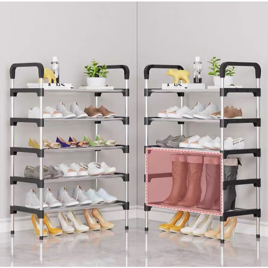 bea 4 Layer / 6 Layer Shoe Rack Stackable Shoes Organizer Storage Stand ...