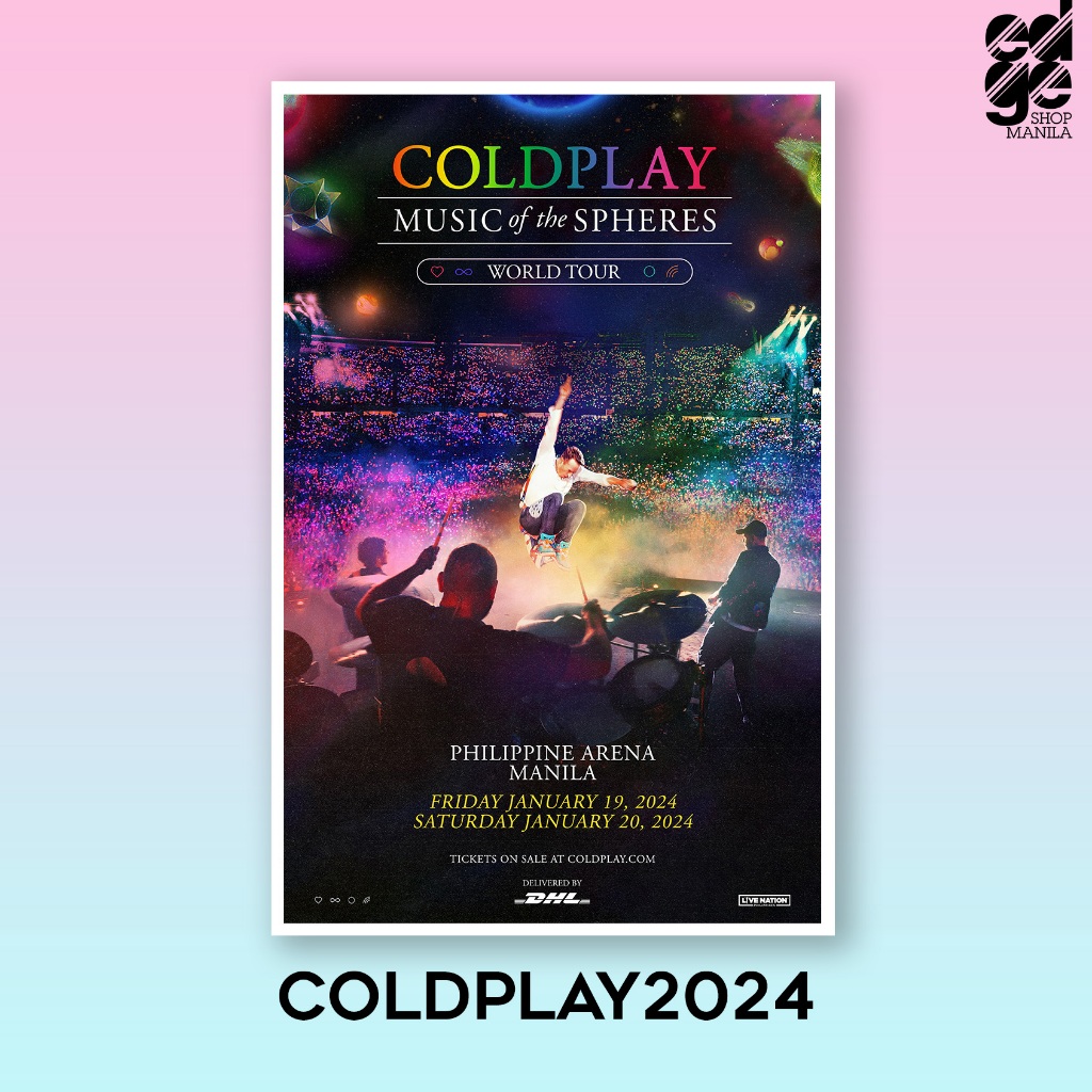 COLDPLAY IN MANILA Concert Posters ( 305mm x 470mm ) | Shopee Philippines