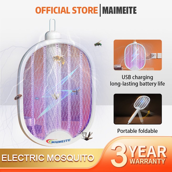 Maimeite Electric Mosquito Swatter Cordless Vacuum Rechargeable ...
