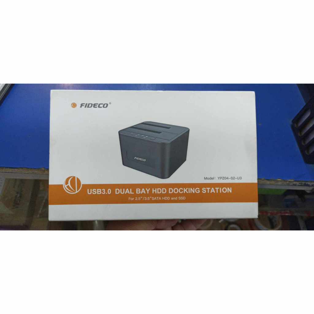 GF21037 FIDECO Docking Station Dual Bay SATA USB3.0 w/ OFFLINE CLONING ...