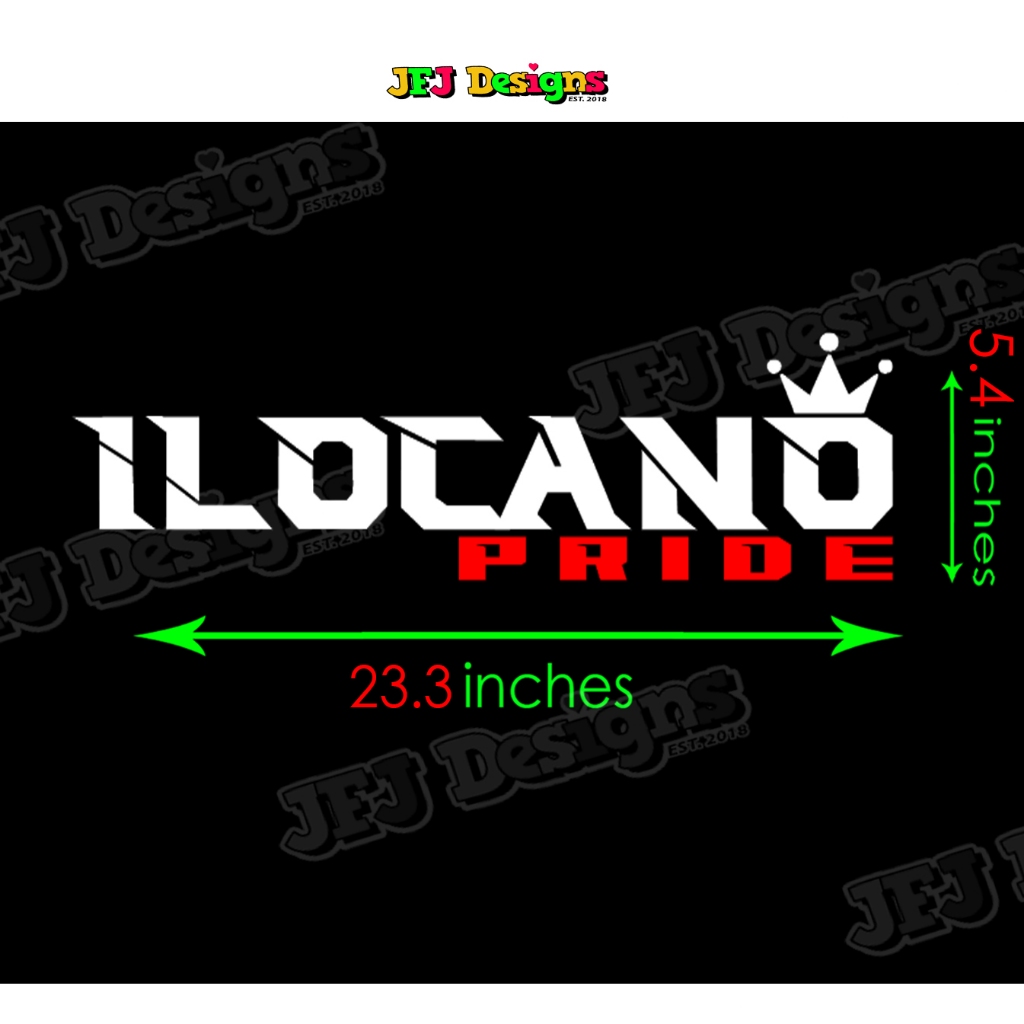 ILOCANO PRIDE Cutout Sticker | Shopee Philippines