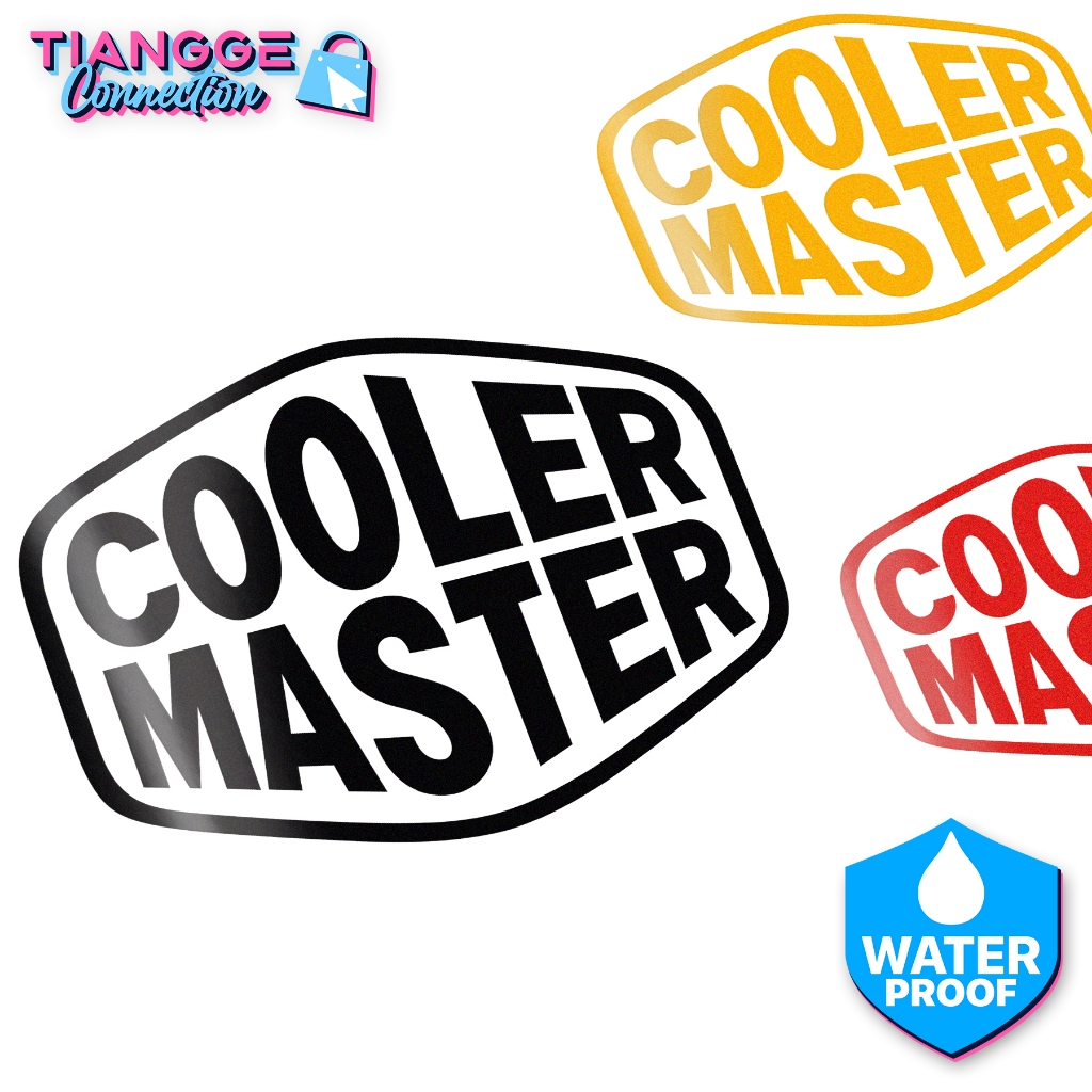 COOLER MASTER vinyl sticker gamer decal for pc case, laptop, phone ...