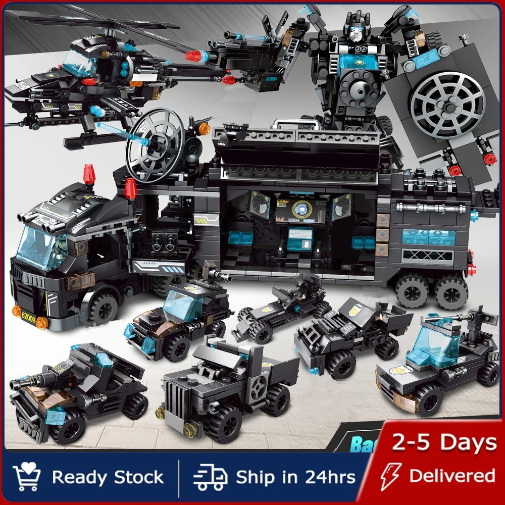 1137 Pcs 8 In 3 Boy Military Assembled Puzzle Building Blocks Toys ...