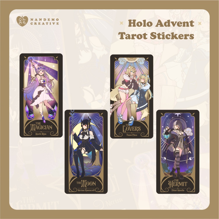 Hololive Advent Tarot Holographic Stickers | Shopee Philippines
