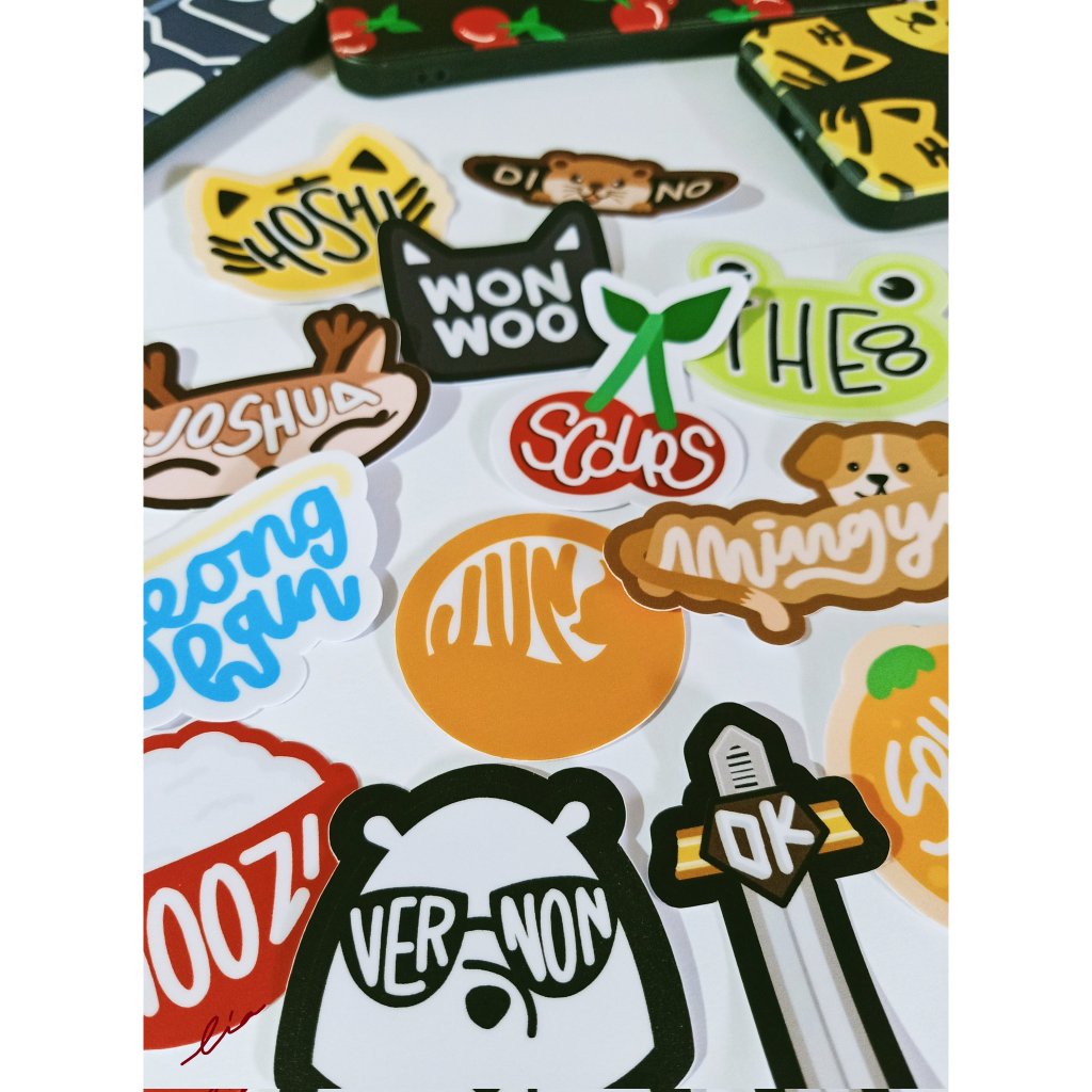 SEVENTEEN Waterproof Character Stickers | Shopee Philippines