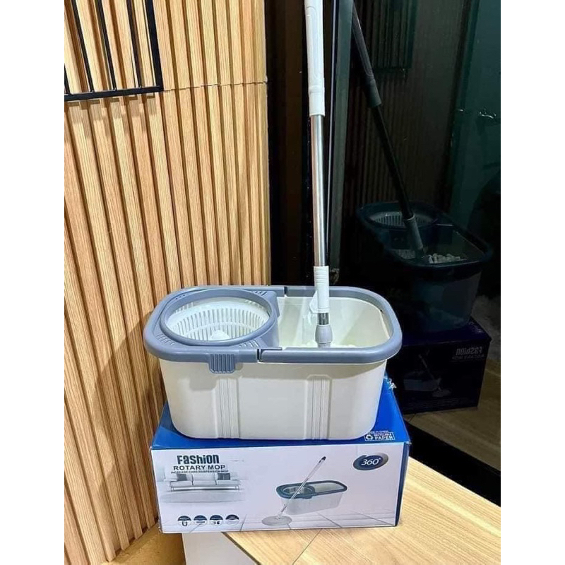 AESTHETIC Magic Spin Mop With Spinner And Bucket Tornado Mop 360(with ...