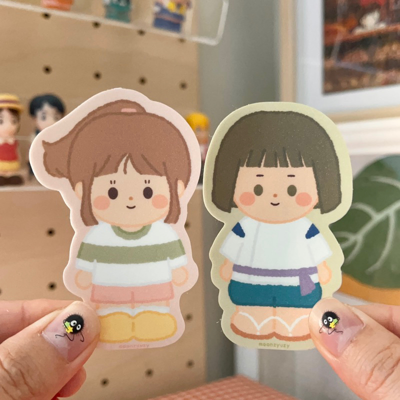 Ghibli Spirited Away Haku Chihiro Deco Sticker - Polco Planner Journal ...