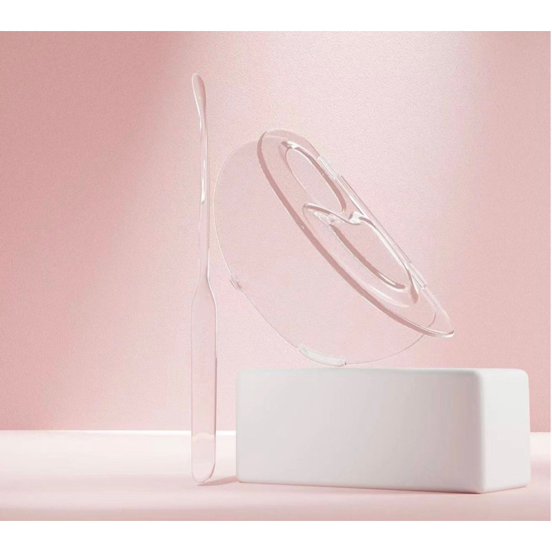 Gladking Makeup Artist Acrylic Transparent Handheld Makeup Mixing ...