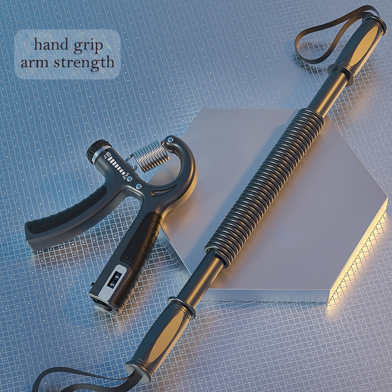 Power Twister Bar Spring Arm Strength Hand Gripper Gym Exercise ...