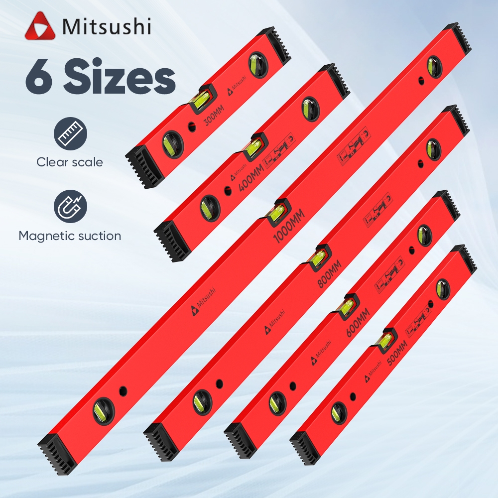 Mitsushi Torpedo Level 30/60/80CM Magnetic Base Horizontal Measuring ...
