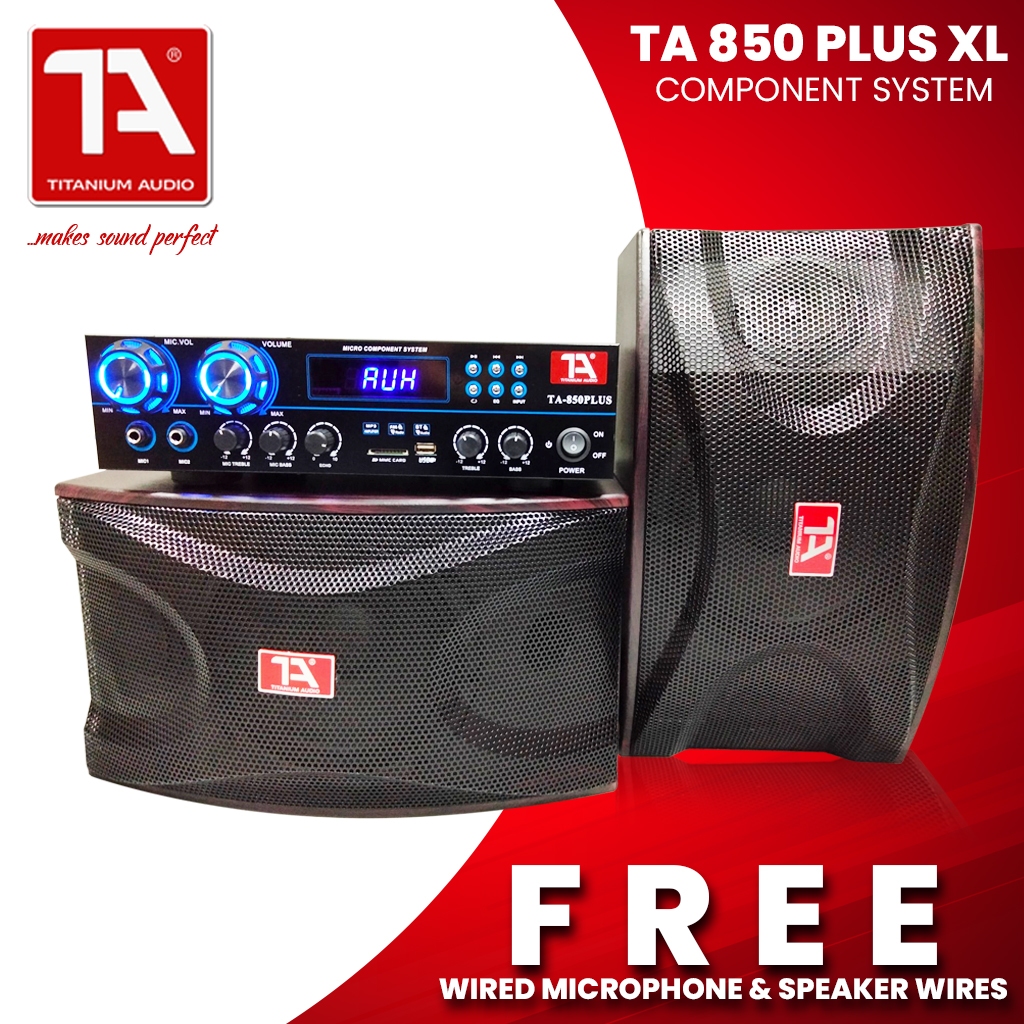 Titanium Audio 850 Plus XL Component System / 2 way Speaker 8 inch ...