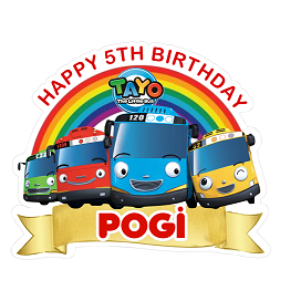 Personalized little tayo bus cake topper | Shopee Philippines