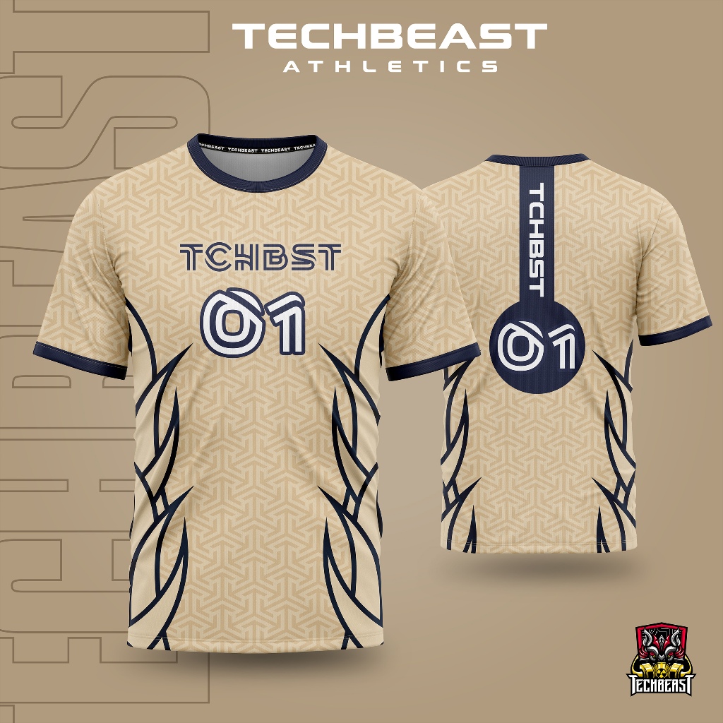 Razor Khaki T-shirt Full Sublimation Jersey Techbeast ( CUSTOM NAME + NUMBER ) | Shopee Philippines