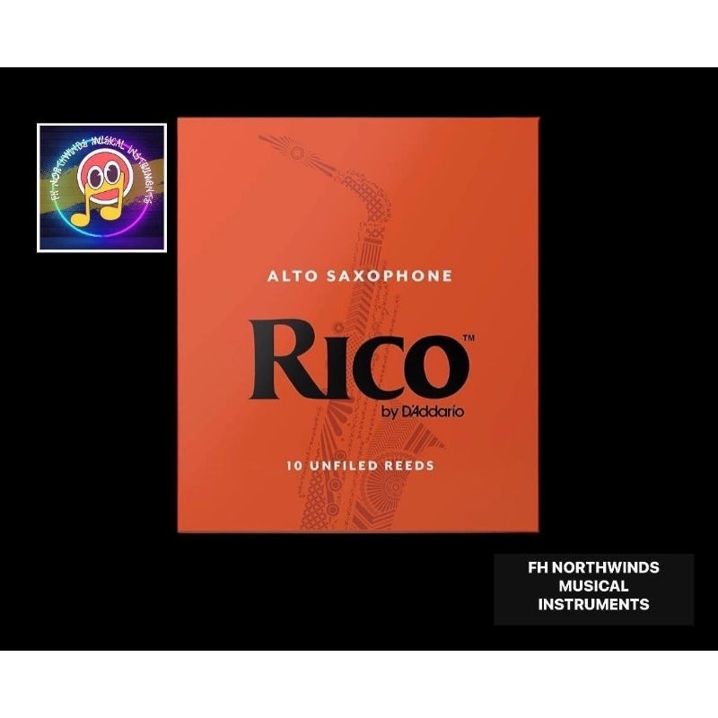 RICO Orange Box by D’Addario Alto Saxophone Reed (per piece) | Shopee ...