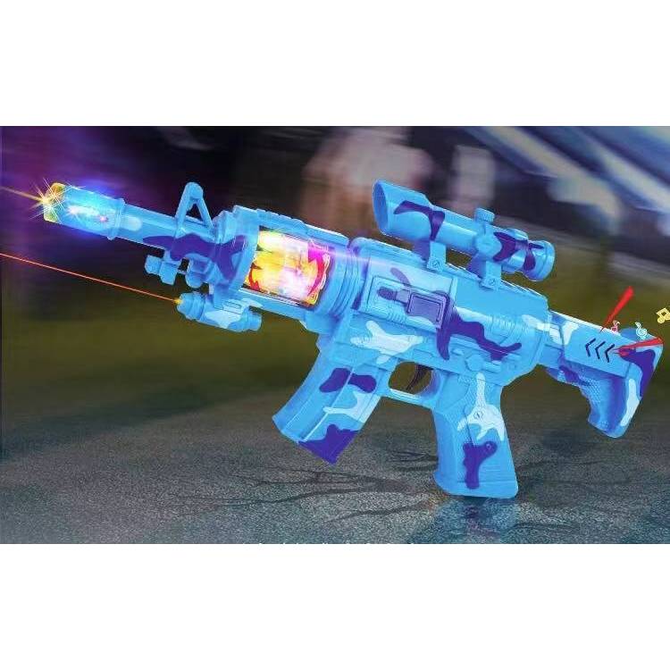 J King #Kids Toys Electric Toy Gun Toy Infrared Flash Submachine Gun ...