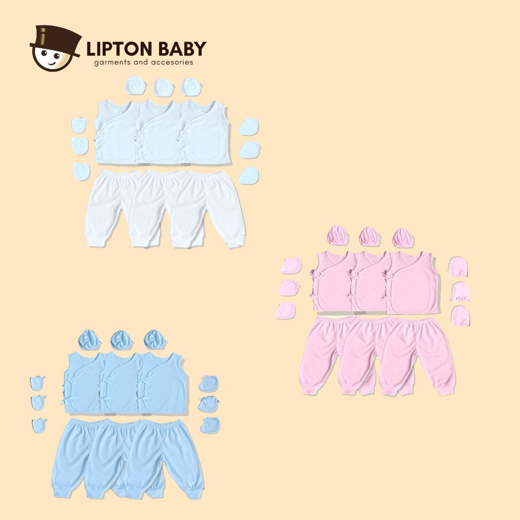 Lipton Baby Tieside Sleeveless Newborn Set | Shopee Philippines