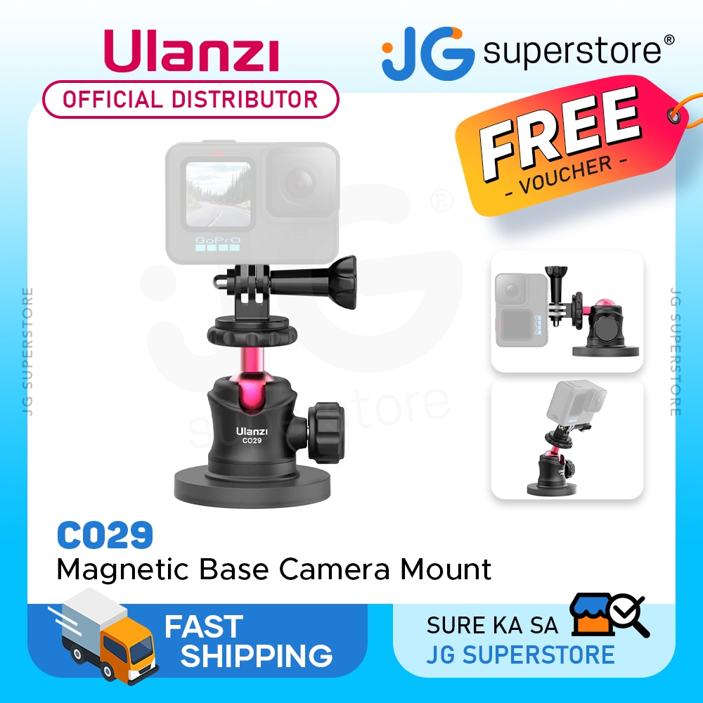 Ulanzi C029 Magnetic Camera Mount 360° Panoramic Ball Head w/ GoPro ...