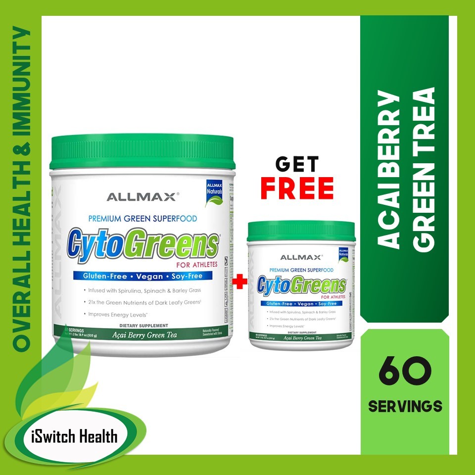 BUY 1 TAKE 1: AllMax Nutrition Cytogreens Premium Green Superfoods - 60 ...