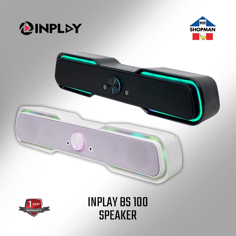 Inplay BS 100 Black / White Sound Bard Speaker BS100 | Shopee Philippines