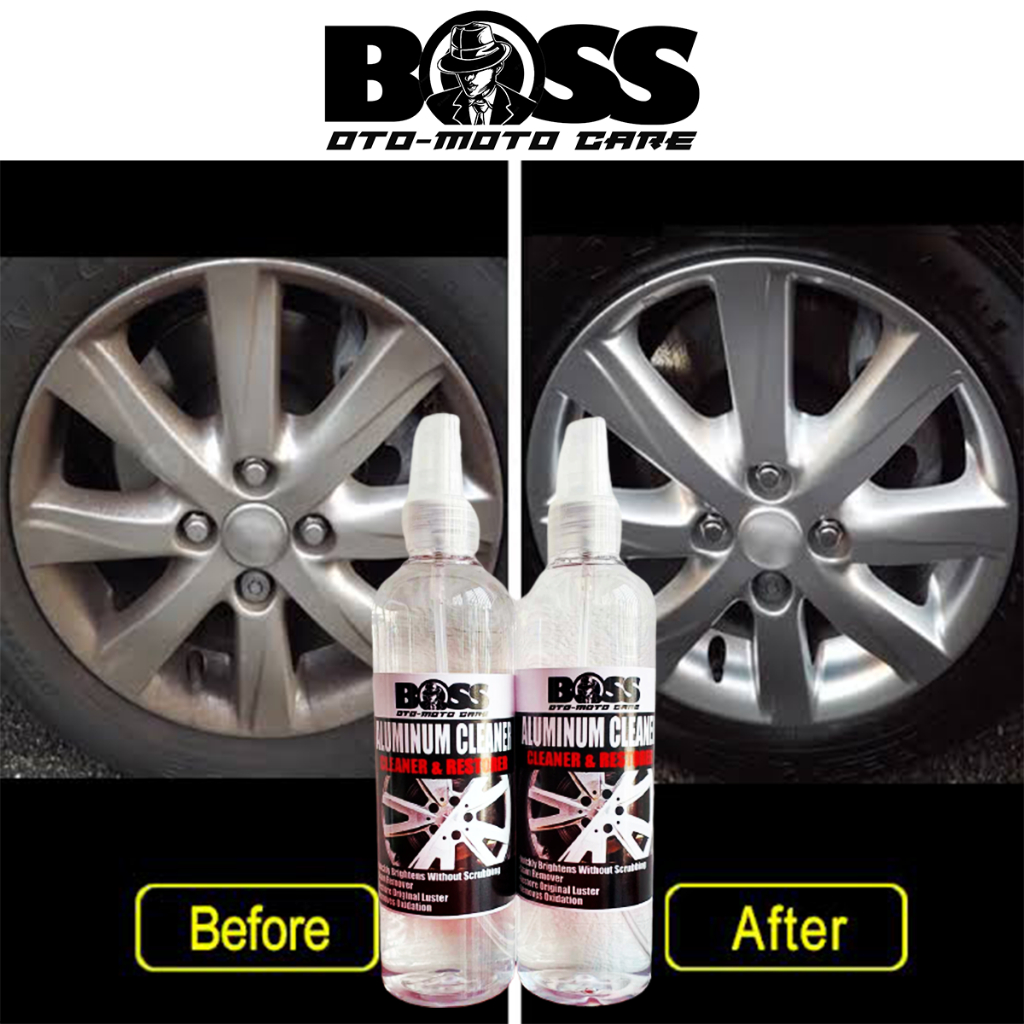 BOSS ALUMINUM CLEANER 250ML FOR WHEELS AND ALL ALUMINUM MATERIALS FOR ...
