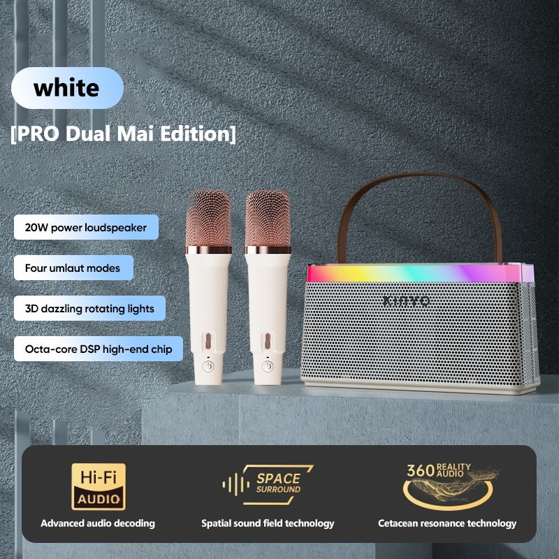 Kinyo K12 Mini Portable Karaoke Bluetooth Speaker With Dual Microphone Audio Integrated ...