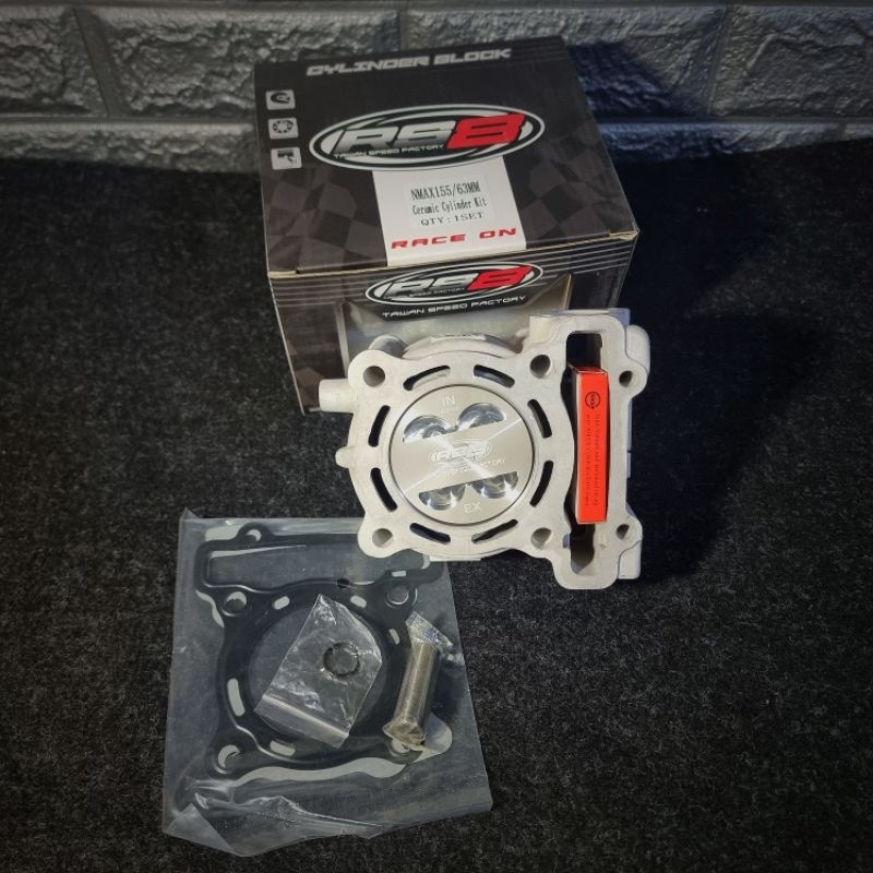 Rs8 63mm Chrome Bore Block Kit Forged Piston Aerox Nmax V1 V2