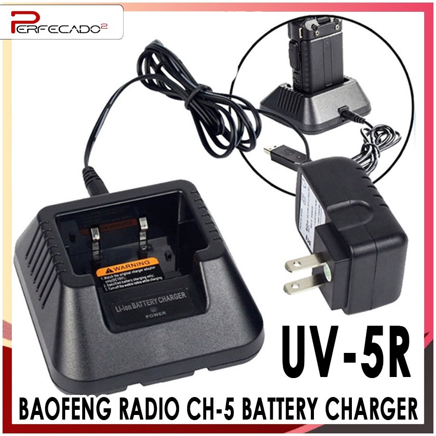 Original BaoFeng Radio UV-5R CH-5 Battery Charger | Shopee Philippines
