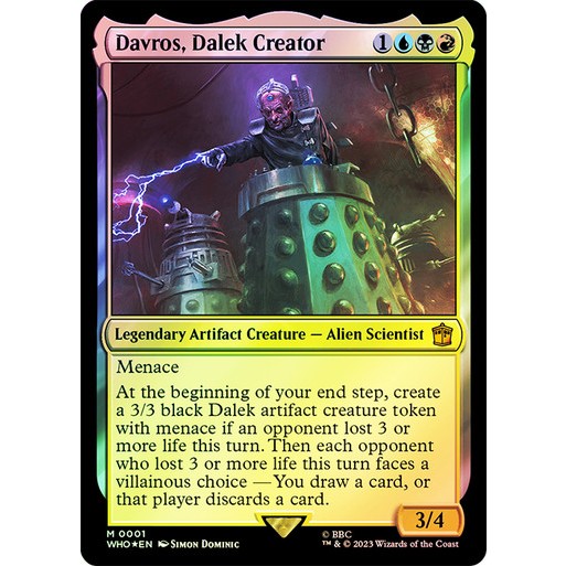 Davros, Dalek Creator Mythic Universes Beyond: Doctor Who Magic the ...