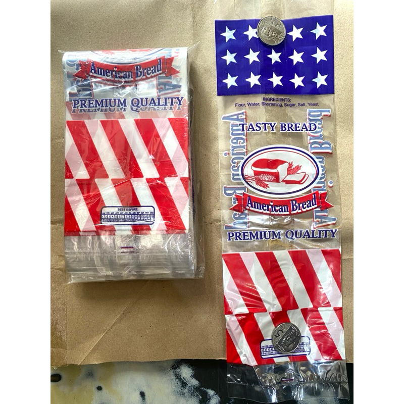American tasty bread plastic small 7x14 transparent 100 pcs clear ...