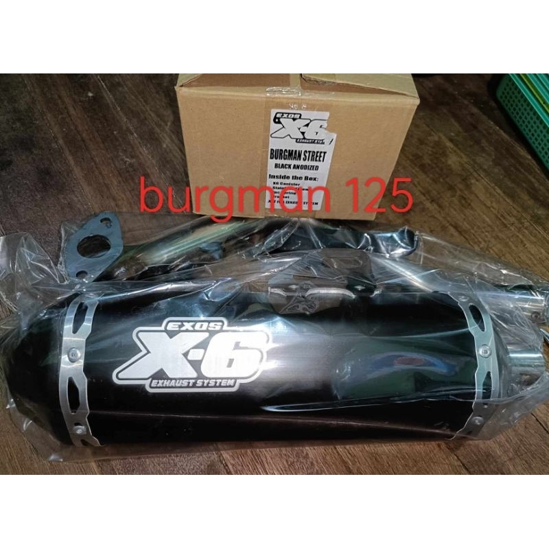 Exos X6 pipe for mio 125/gravis/Burgman /nmax v1/soulty/Gear125 ...