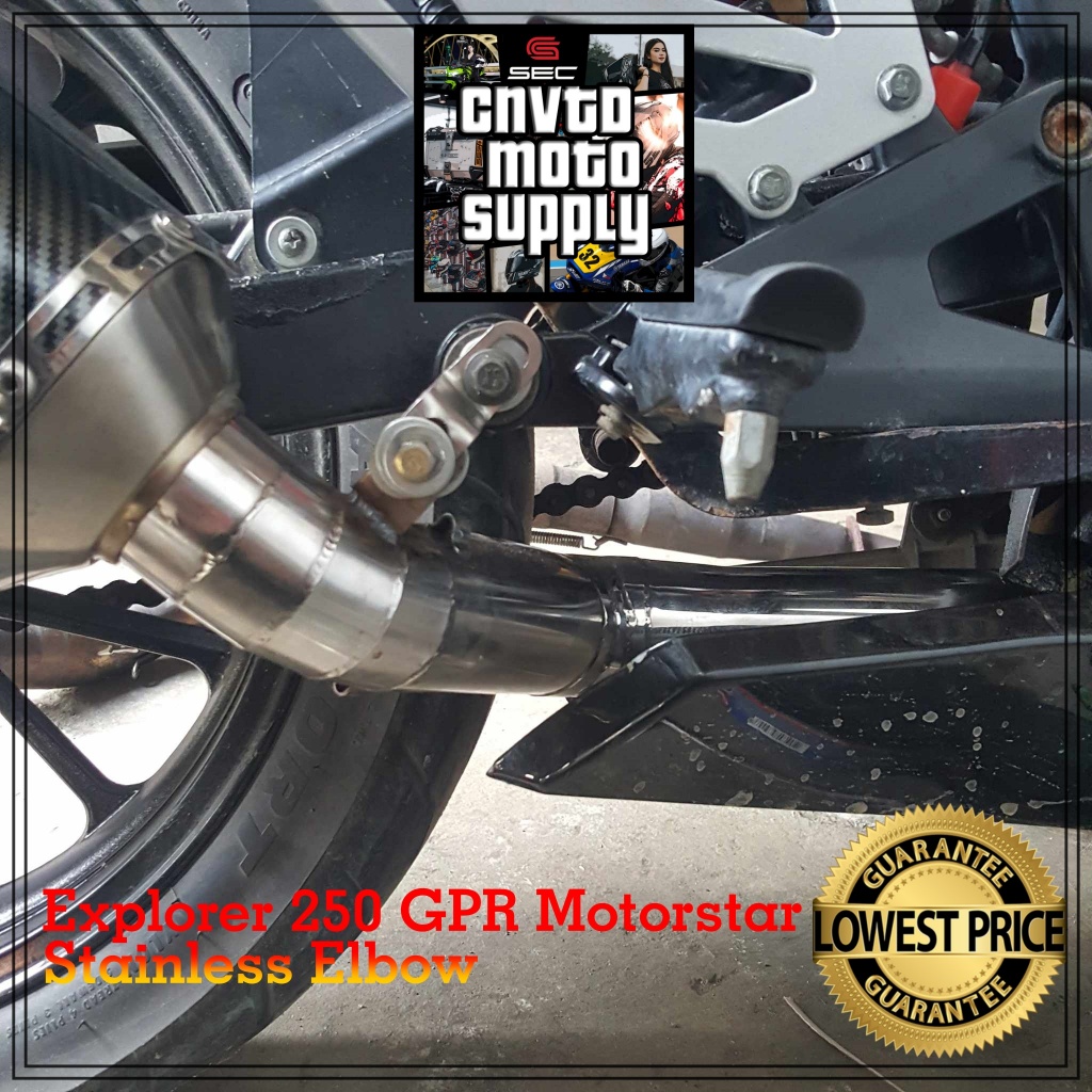 Explorer 250 GPR motorstar stainless elbow | Shopee Philippines