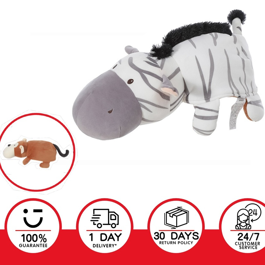 MINISO 2in1 Animal Plush Stuff Toy - Monkey/ Zebra | Shopee Philippines
