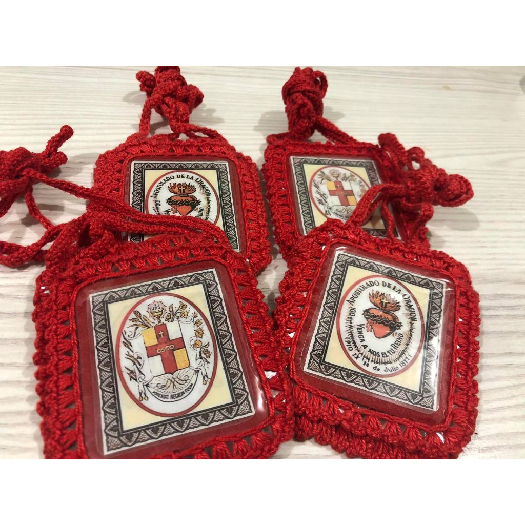 Apostolado De la Oracion Red Scapular/ Devotion Sacred Heart of Jesus ...