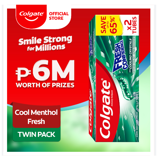 Colgate Toothpaste Cooling Crystals Cool Menthol (173g x 2 Tubes ...