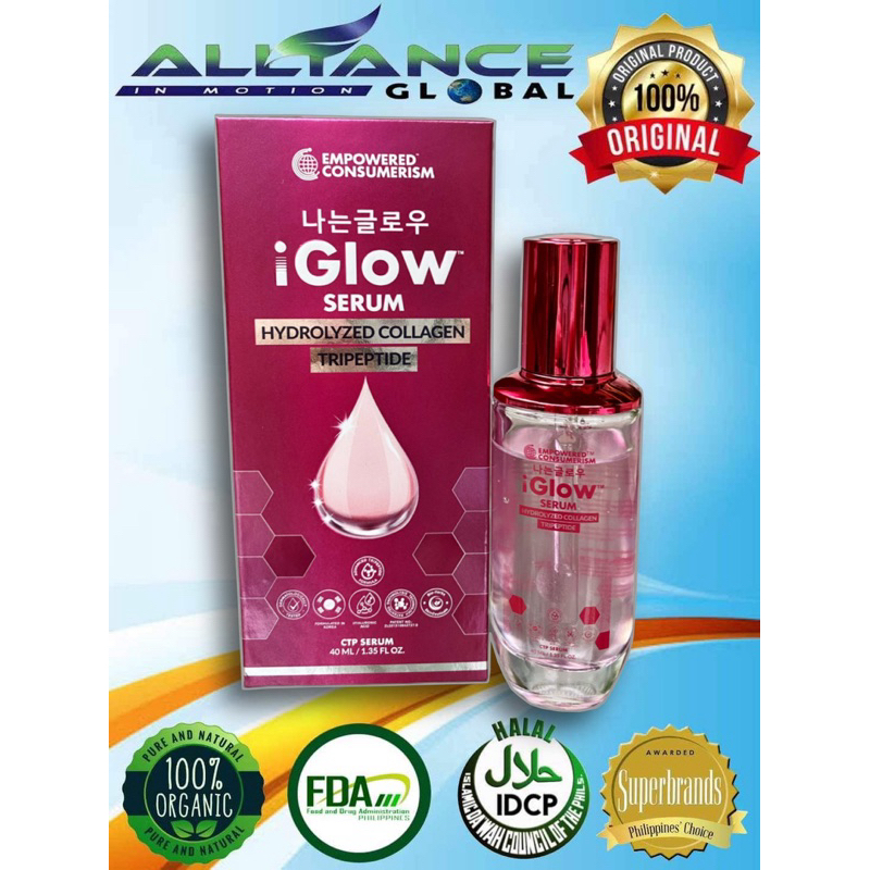 iGlow Serum 40ML Hydrolyzed Collagen Tripeptide | Shopee Philippines