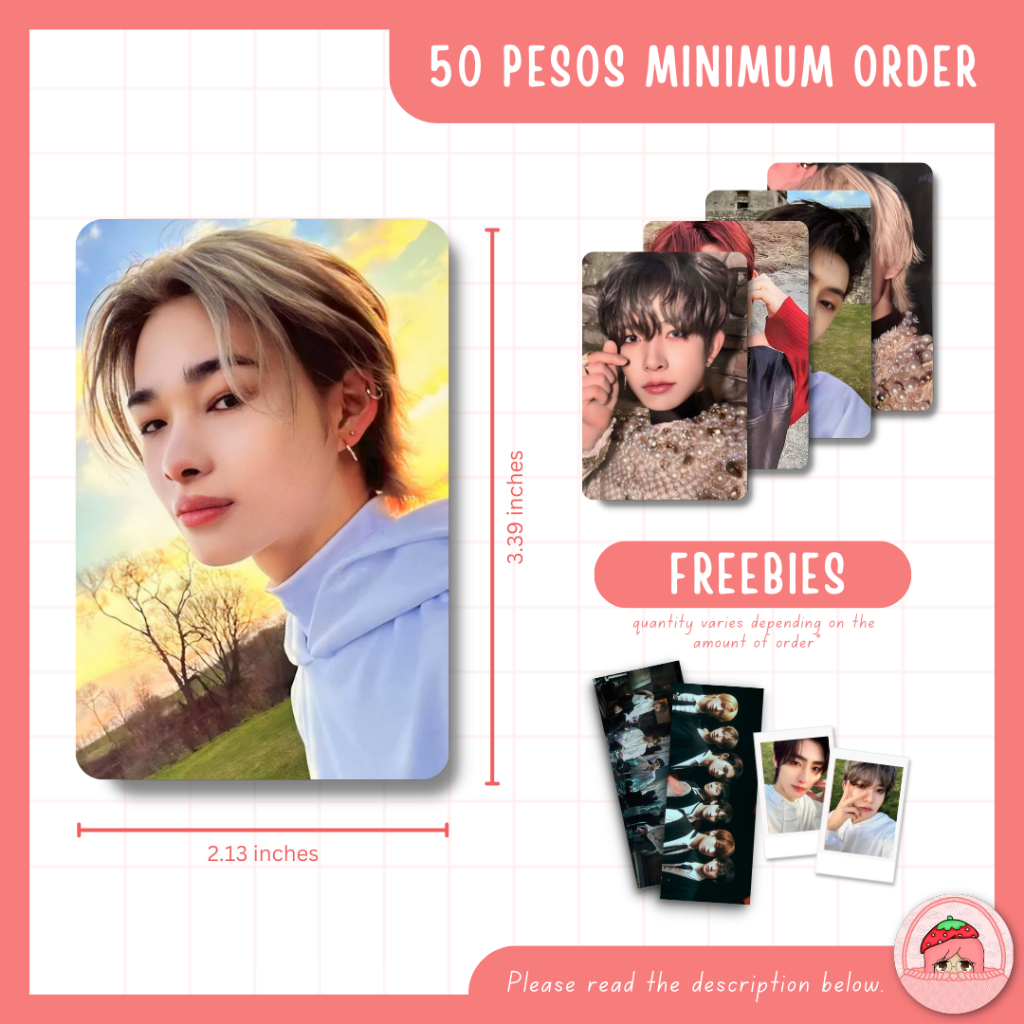 [3 PCS SET] ENHA DARKBLOOD POB ALBUM PC PHOTO CARD UNOFFICIAL FANMADE ...