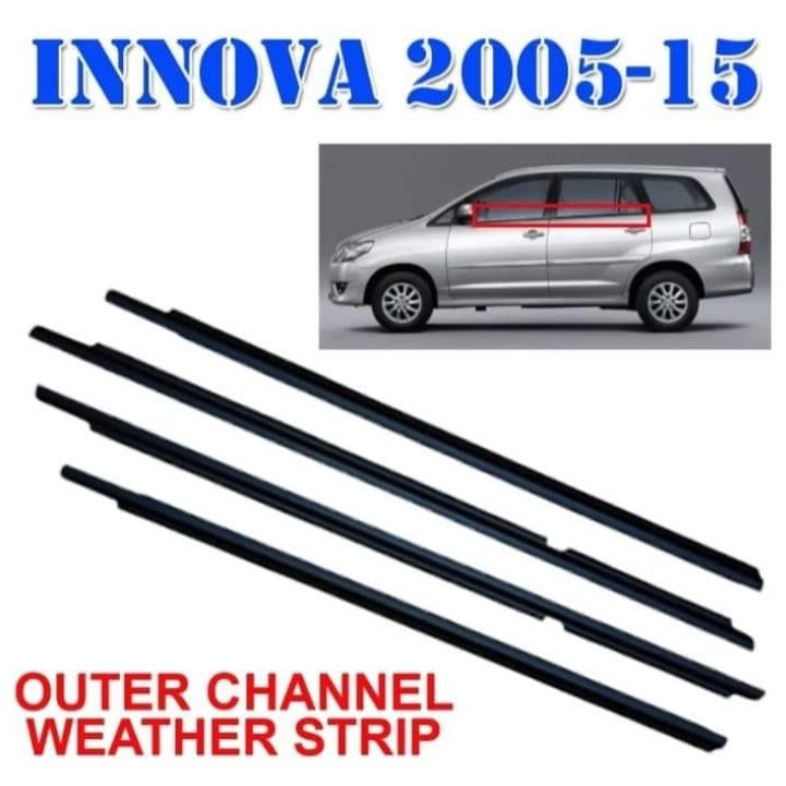 Universal Toyota Innova 2005-2015 Car Door Window Weatherstrips Trim ...